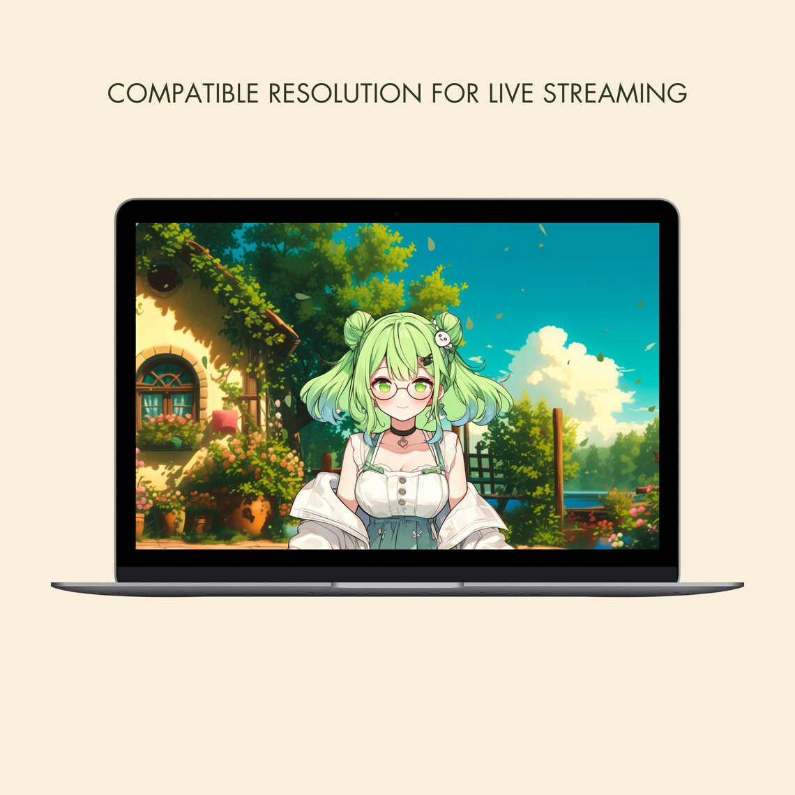 Animated Background Cottagecore Vtuber Background Twitch Overlay Obs ...