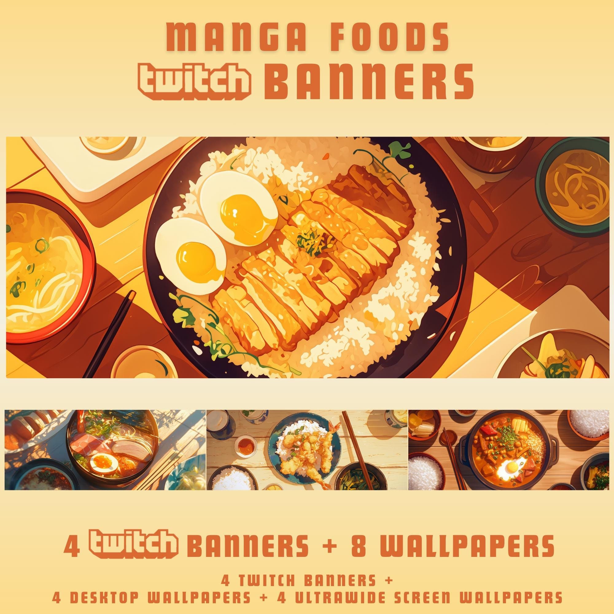 Anime Manga Foods Twitch Banners Anime Twitch Banner Lofi Ultrawide ...