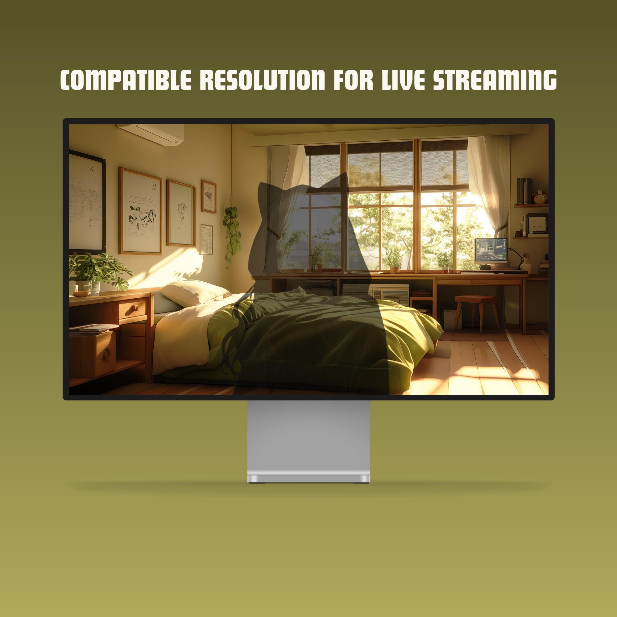 Animated Background Cozy Lofi Bedroom Vtuber Background Cozy Twitch ...