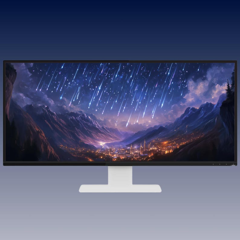 Starfall Velaris Ultrawide Wallpaper City of Starlight Desktop ...