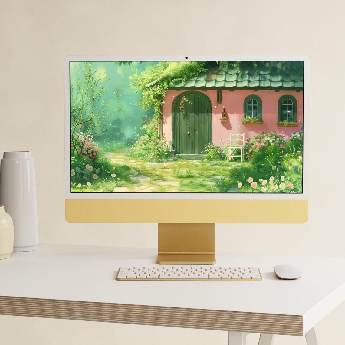 Cottagecore Desktop Wallpaper Laptop Wallpaper MacBook Wallpaper Anime ...