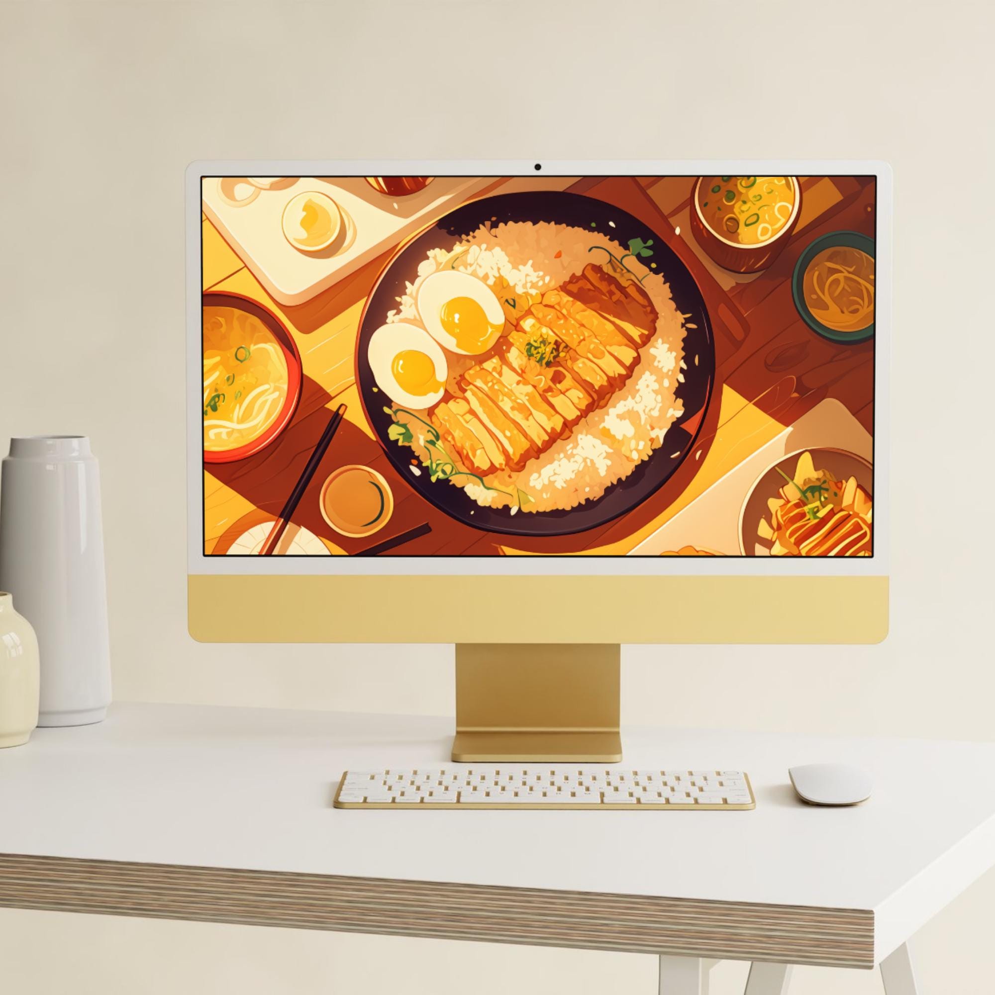 Anime Manga Foods Desktop Wallpaper Laptop Wallpaper MacBook Wallpaper ...