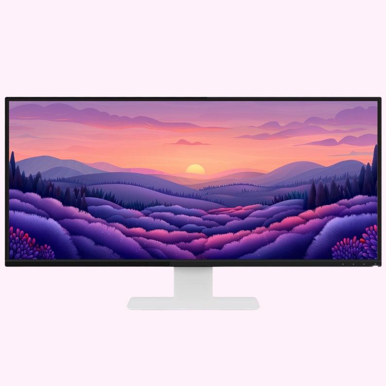Purple Valley Ultrawide Wallpaper Ultra Wide Wallpaper Aesthetic ...