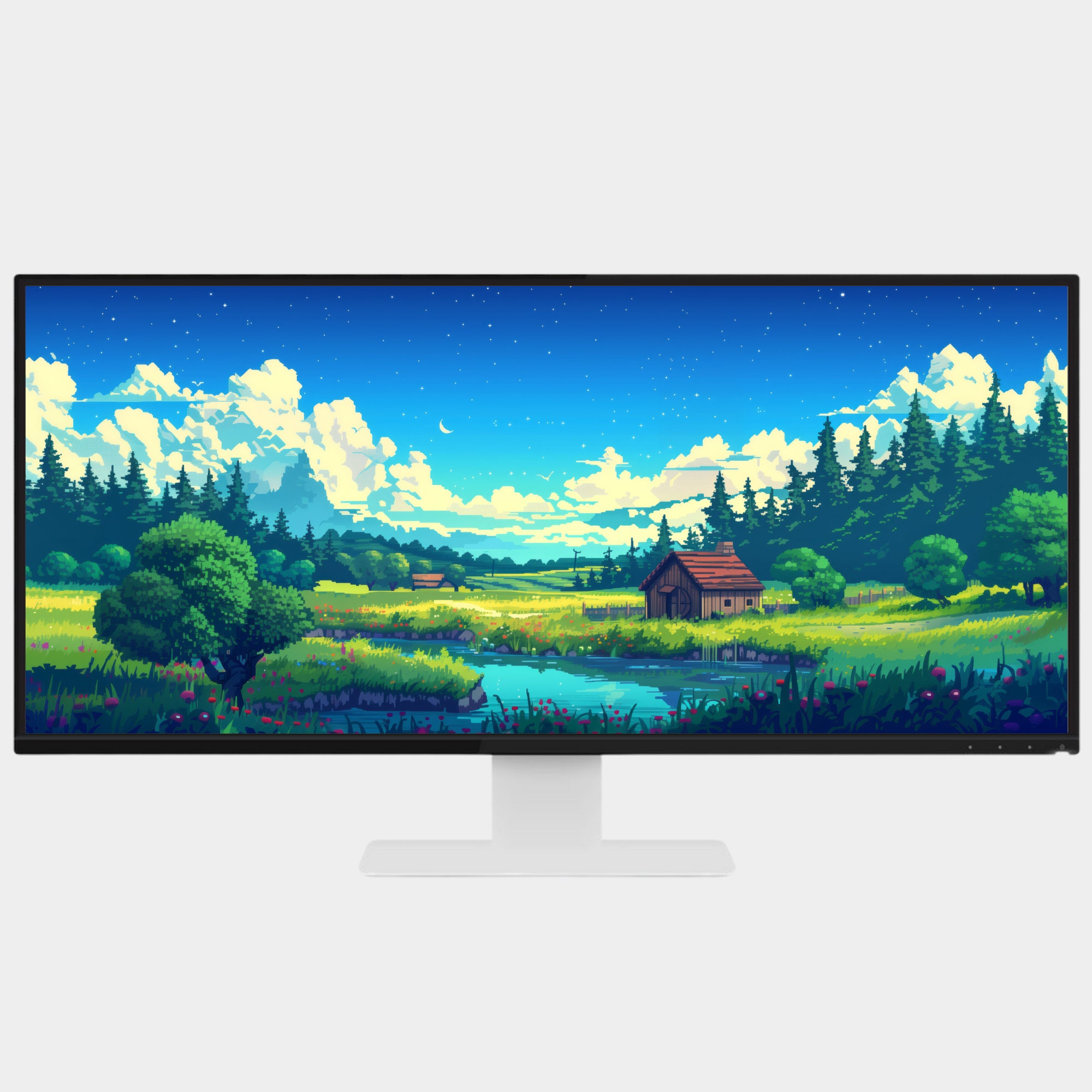 Stardew Valley Inspired Ultrawide Wallpaper Ultra Wide Wallpaper ...