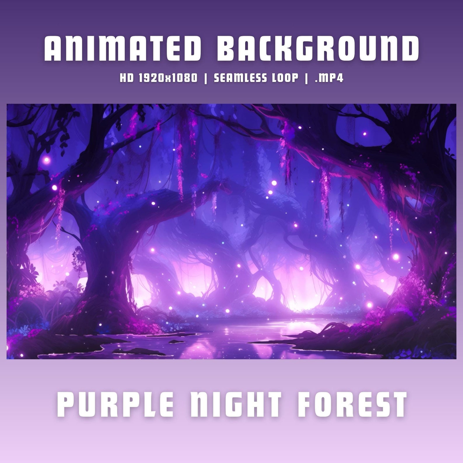 Purple Forest Vtuber Background Vtuber Animated Background Purple ...