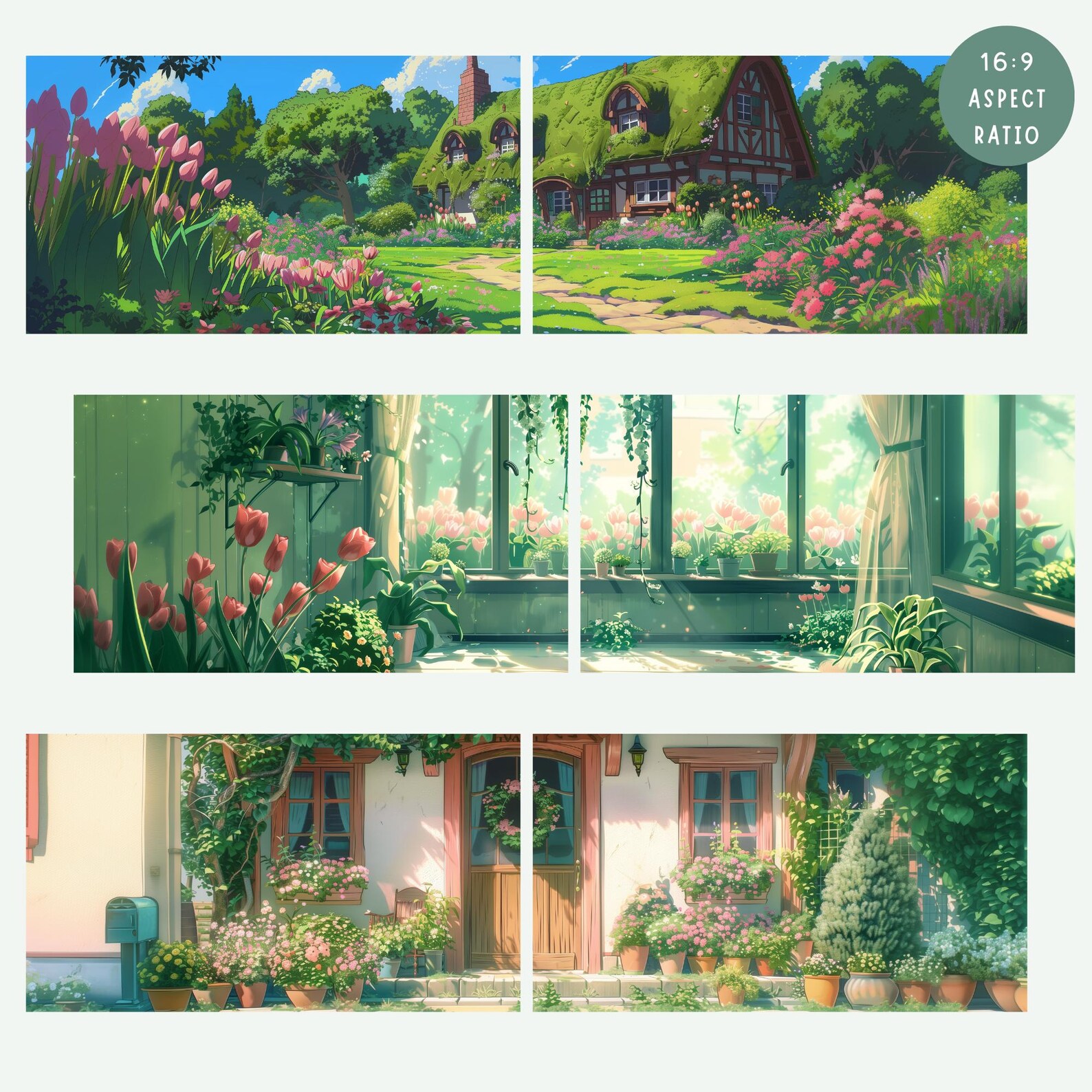 Cottagecore Dual Screen Desktop Wallpaper Mac Wallpaper Super Ultrawide ...