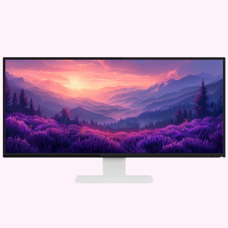Purple Valley Ultrawide Wallpaper Ultra Wide Wallpaper Aesthetic ...