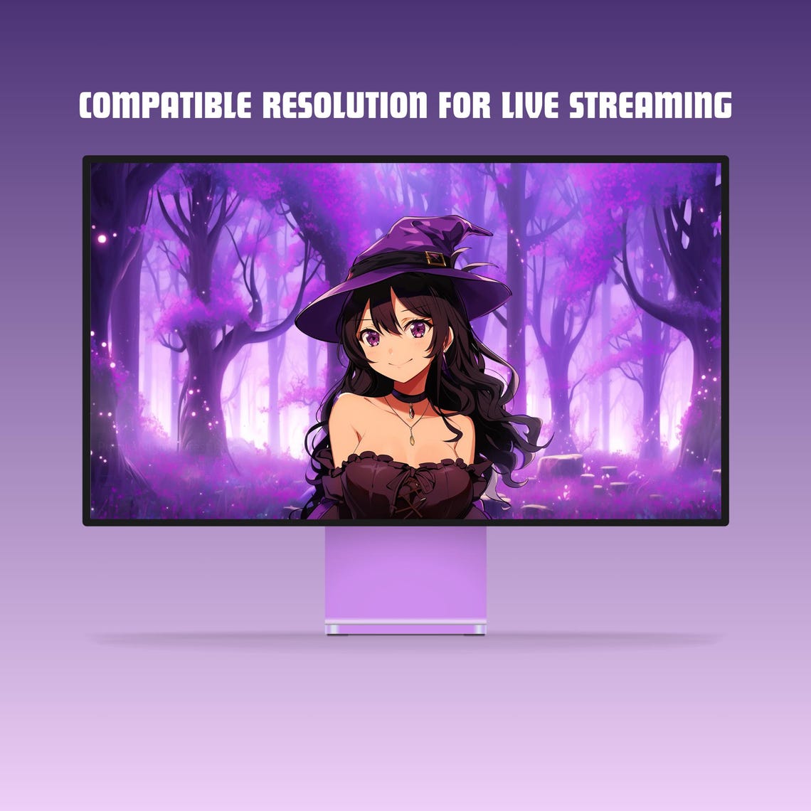 Purple Forest Vtuber Background Vtuber Animated Background Purple ...