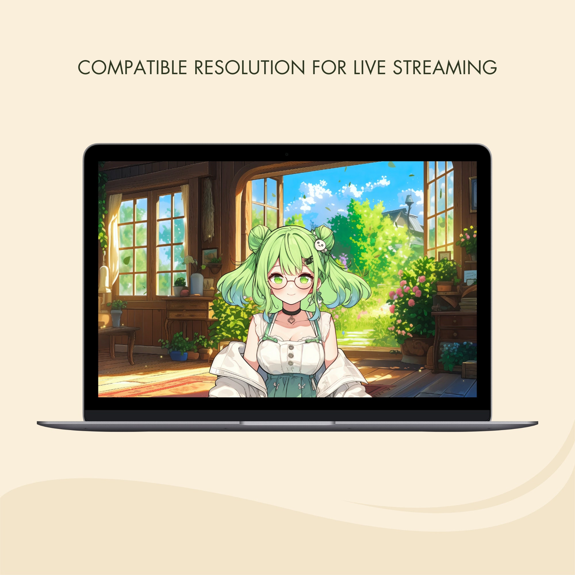 Animated Background Cottagecore Vtuber Background Twitch Overlay Obs ...