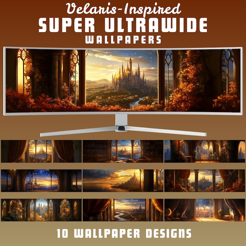 Velaris Inspired Super Ultrawide Wallpaper Acotar Wallpaper City of ...