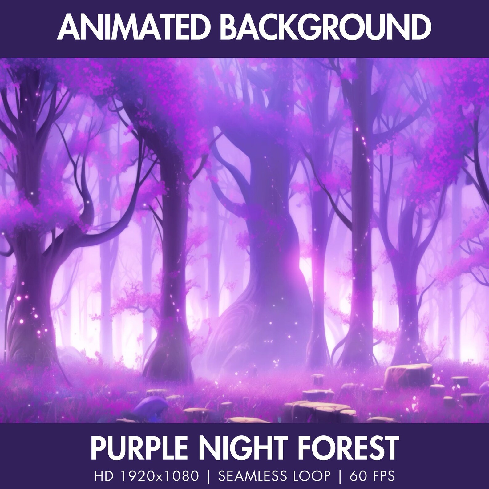 Purple Vtuber Background Vtuber Animated Background Purple Twitch ...