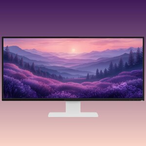 Purple Valley Ultrawide Wallpaper Ultra Wide Wallpaper Aesthetic ...