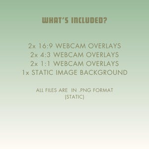 Simple Green Vines Webcam Overlay Simple Webcam Border Twitch Webcam ...