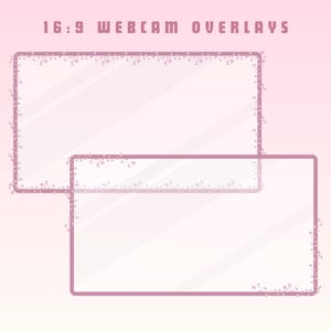 Simple Pink Vines Webcam Overlay Simple Webcam Border Twitch Webcam ...