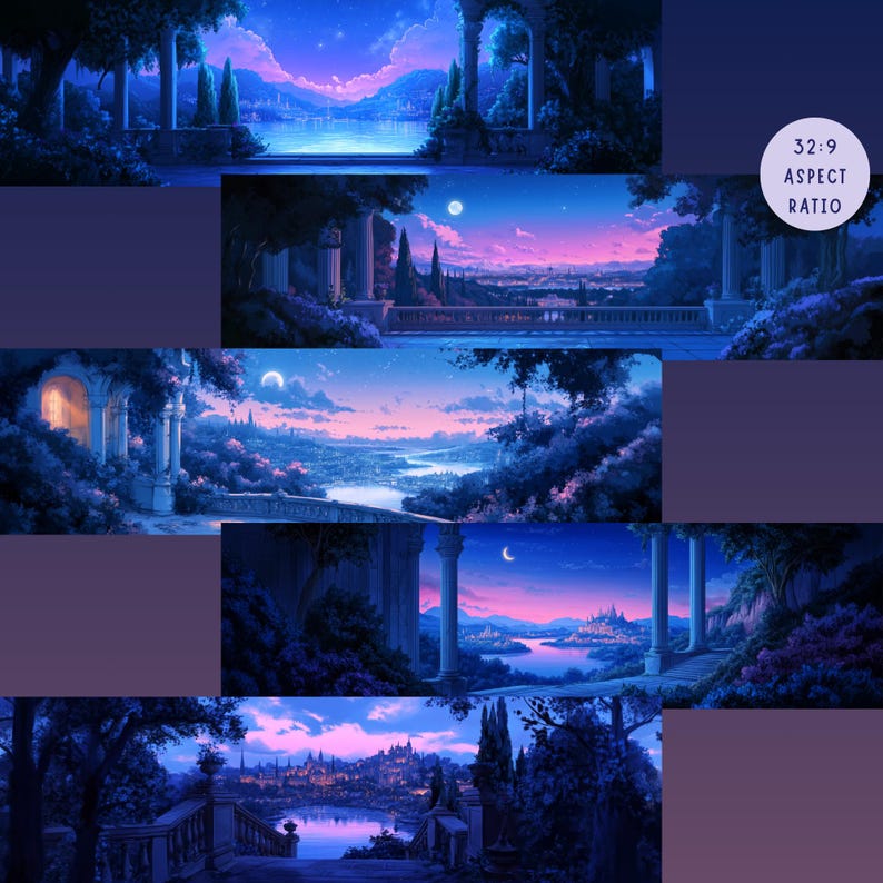 Velaris Court of Dreams Dual Screen Desktop Wallpaper Night Court ...