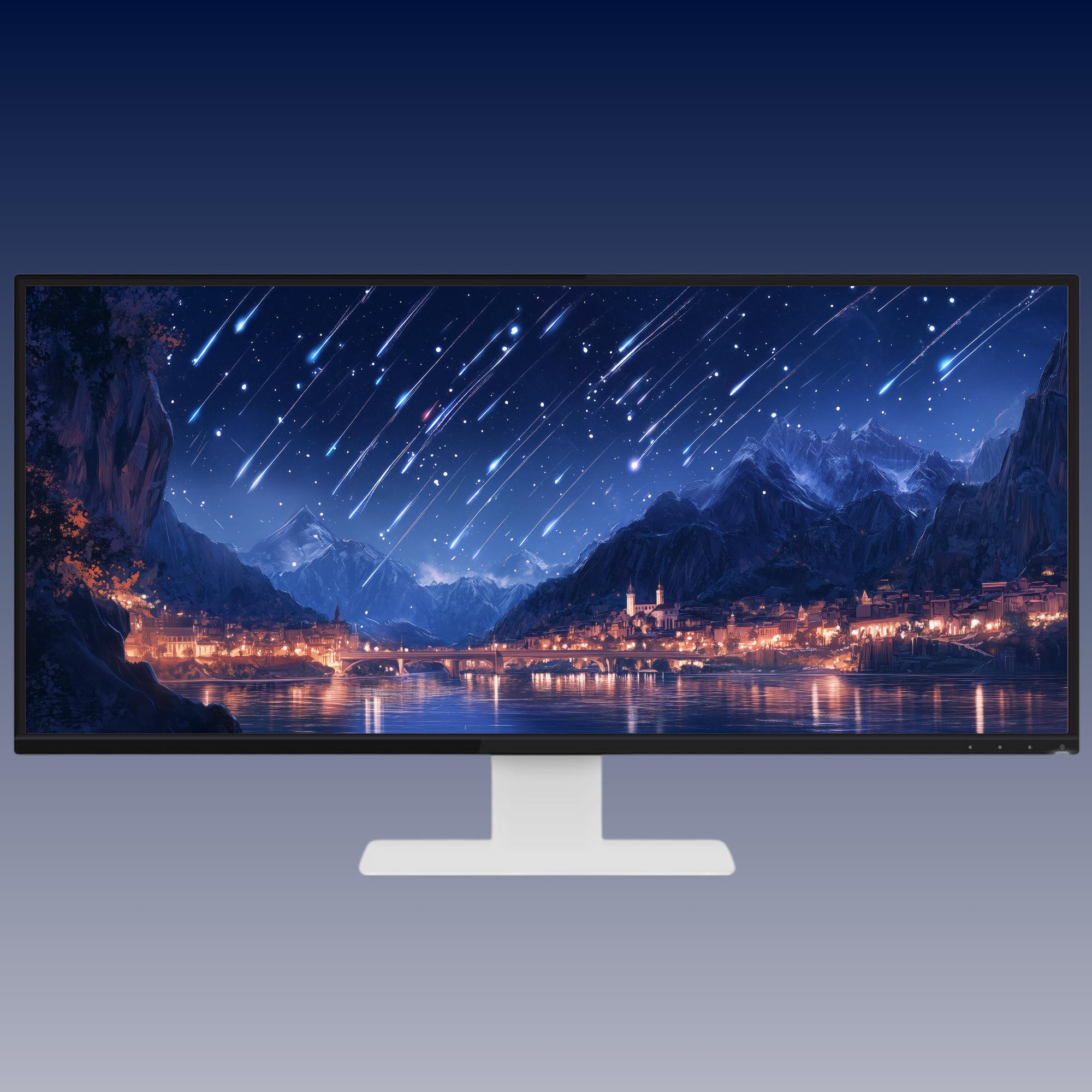 Starfall Velaris Ultrawide Wallpaper City of Starlight Desktop ...