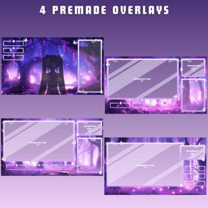 Purple Twitch Stream Package Animated Purple Twitch Overlay Twitch ...