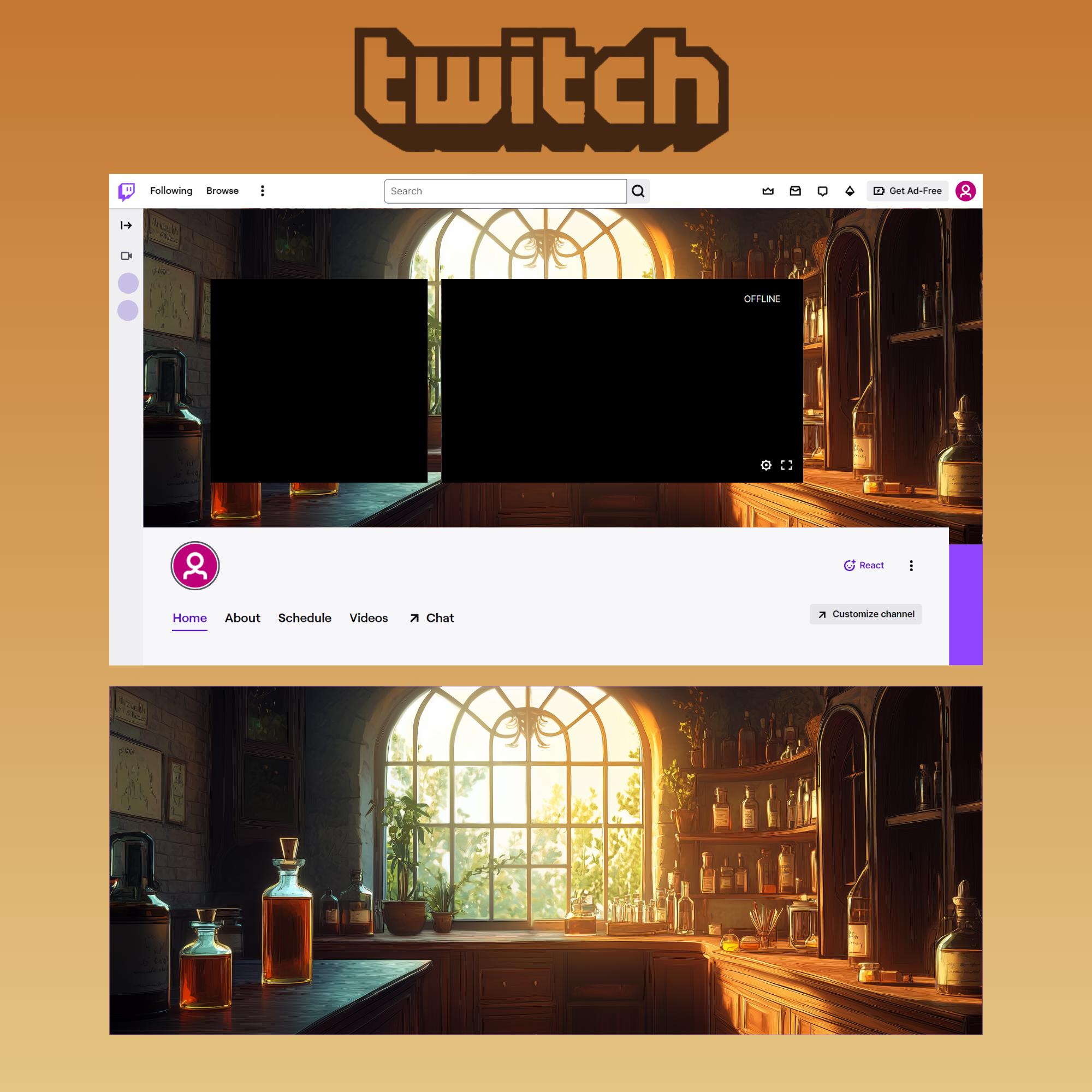 Dark Academia Twitch Banners Halloween Twitch Banner Anime Ultrawide ...