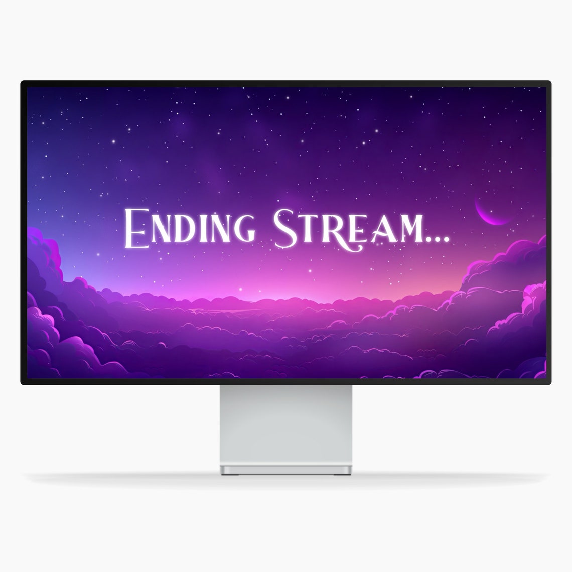 Animated Stream Screens Purple Night Sky Twitch Screens Witchy Obs ...