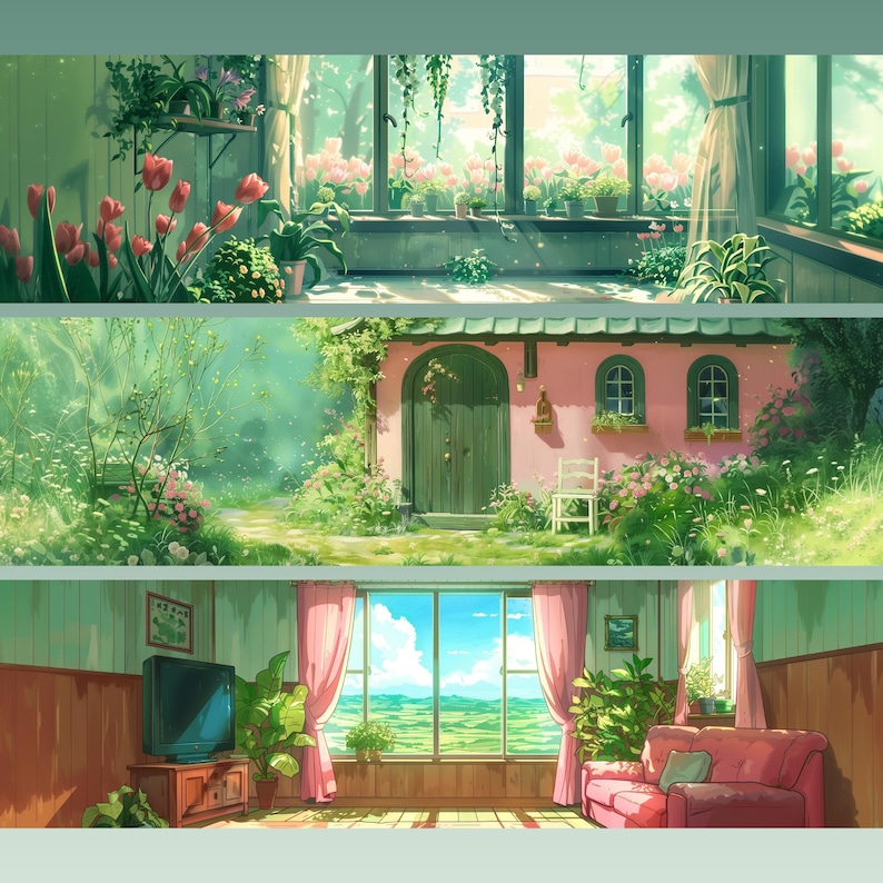 Cottagecore Super Ultrawide Wallpaper Lofi Desktop Wallpaper Desktop ...