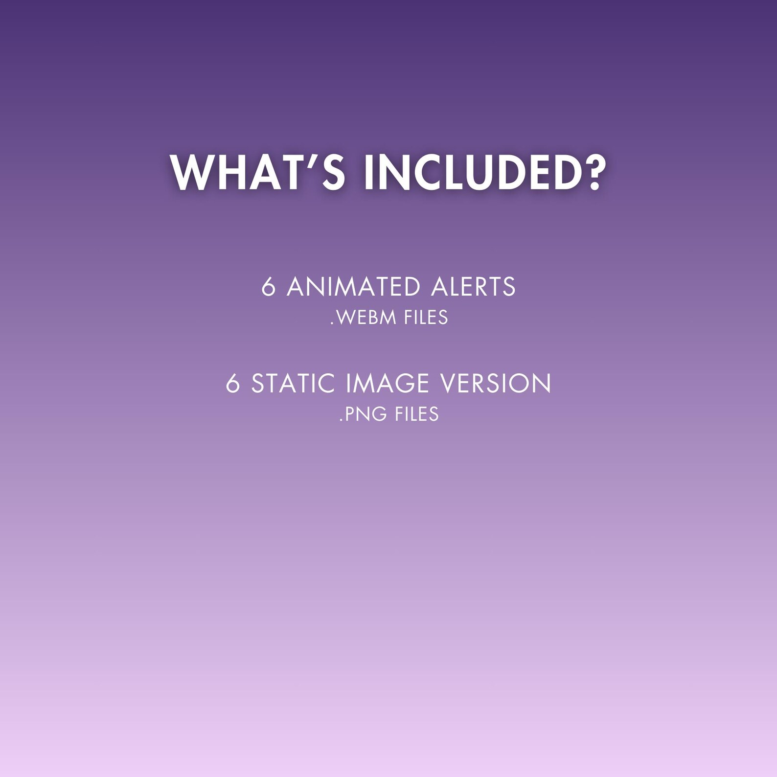 6x Purple Night Animated Alerts Twitch Animated Alerts Animated Stream ...