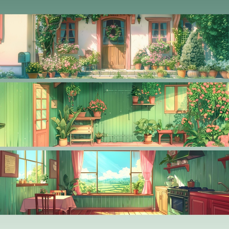 Cottagecore Super Ultrawide Wallpaper Lofi Desktop Wallpaper Desktop ...