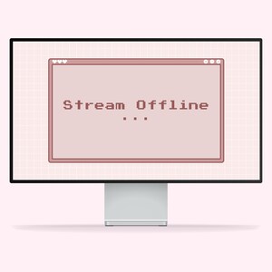 Animated Stream Screens Pink Retro Pixel Twitch Screens Pink Twitch ...