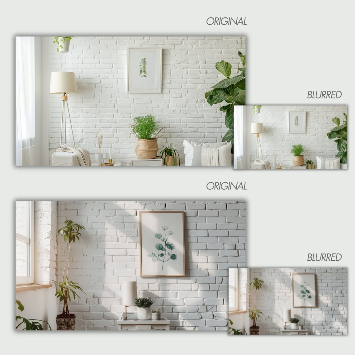 8 Zoom Background White Brick Wall Zoom Office Background Virtual Zoom ...