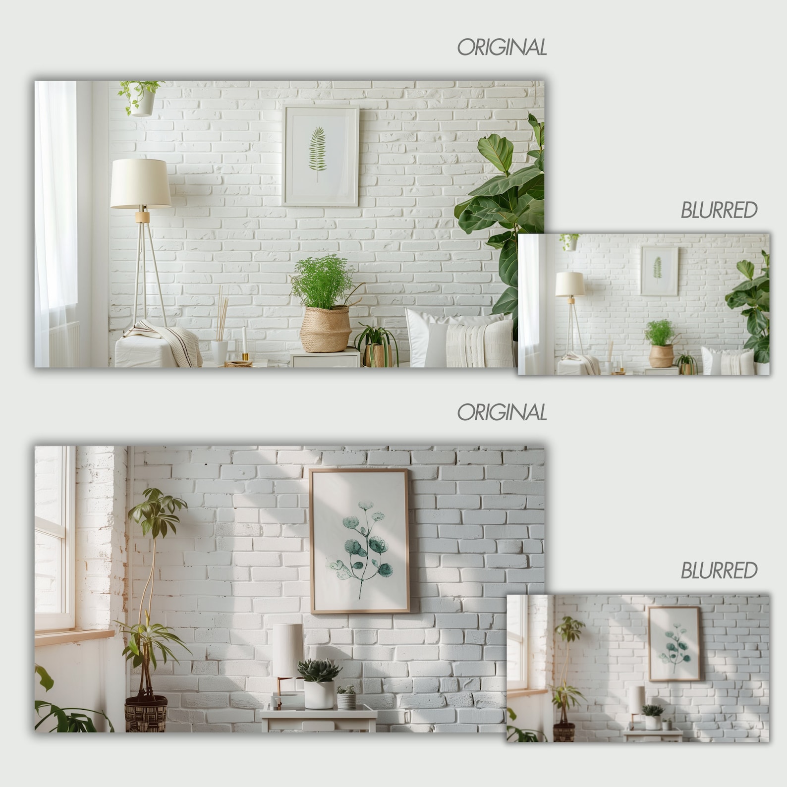 8 Zoom Background White Brick Wall Zoom Office Background Virtual Zoom ...