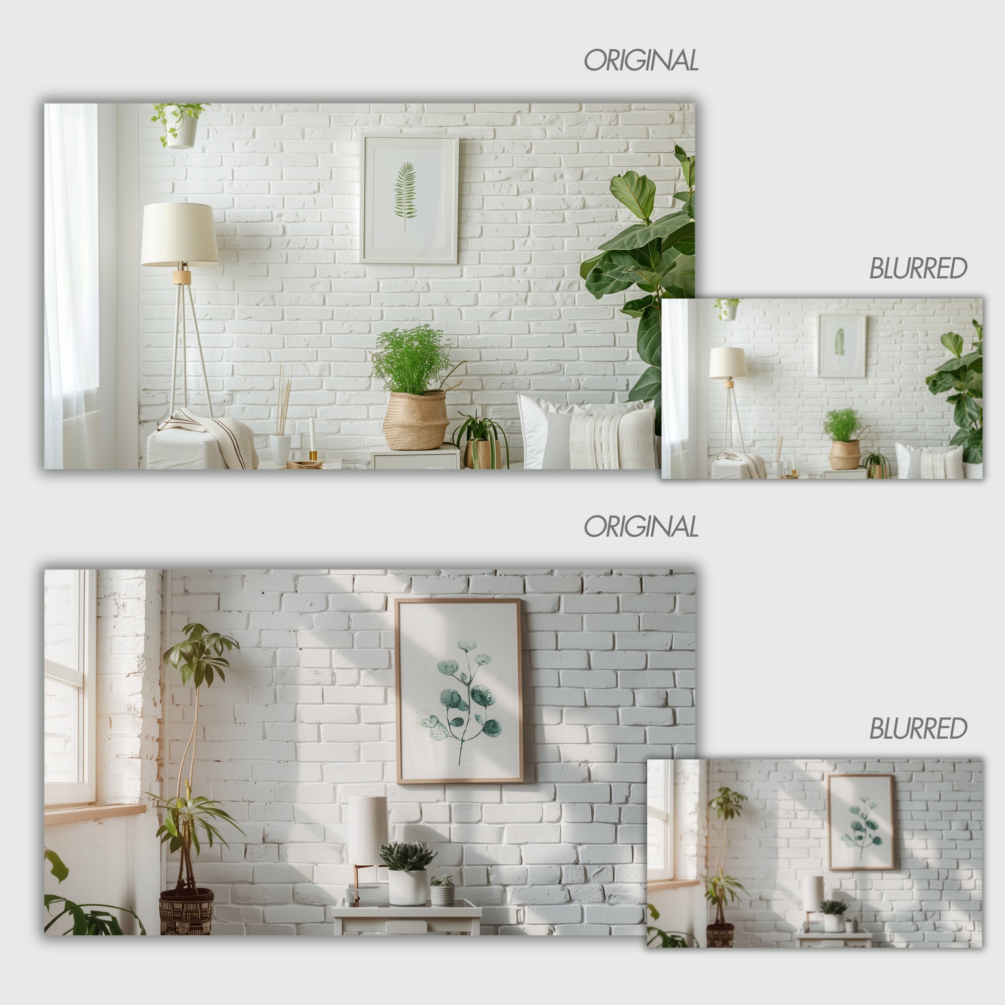 8 Zoom Background White Brick Wall Zoom Office Background Virtual Zoom ...
