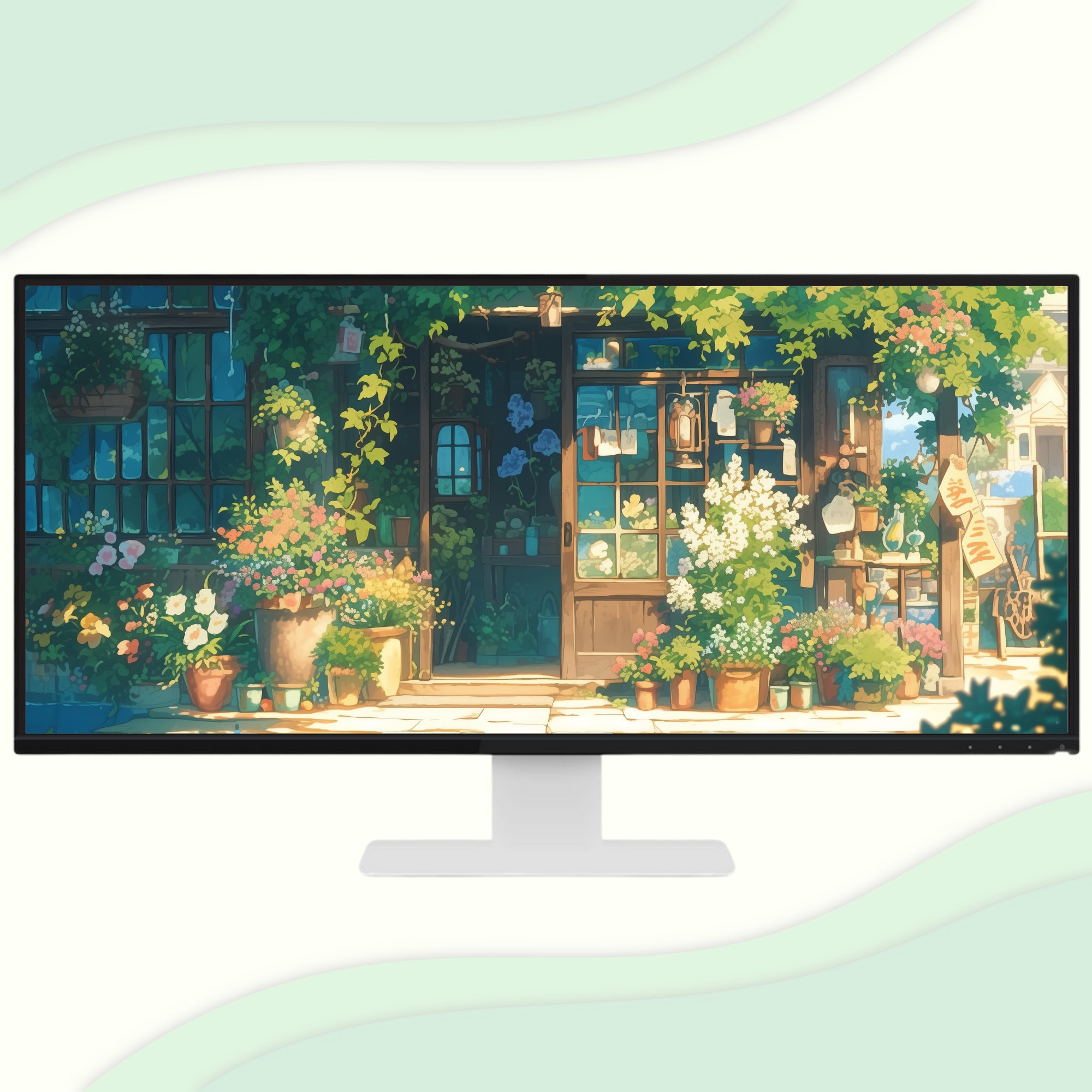 Studio Ghibli Inspired Ultrawide Wallpaper Desktop Wallpaper Desktop ...