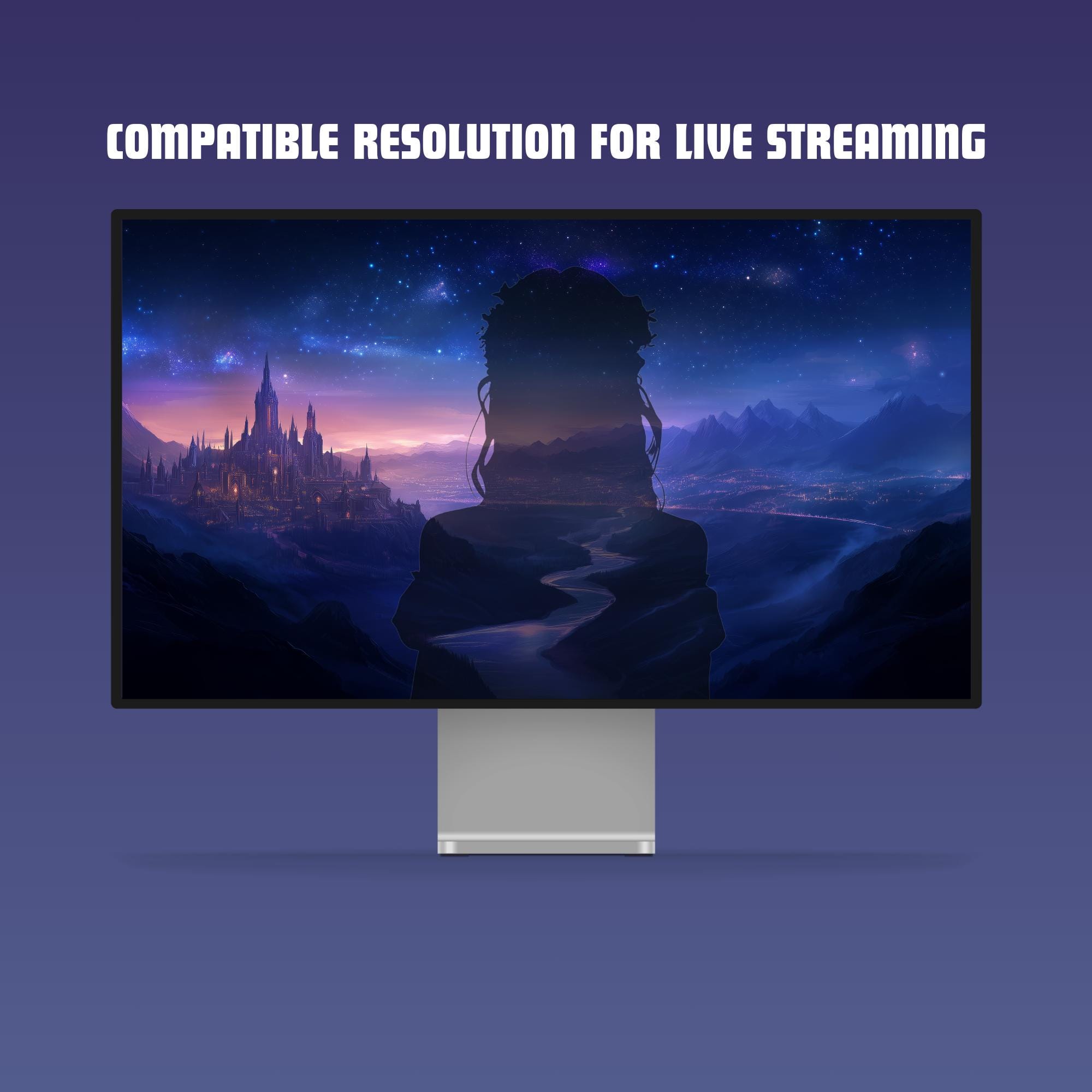 Velaris Inspired Animated Background Acotar Inspired Twitch Overlay ...