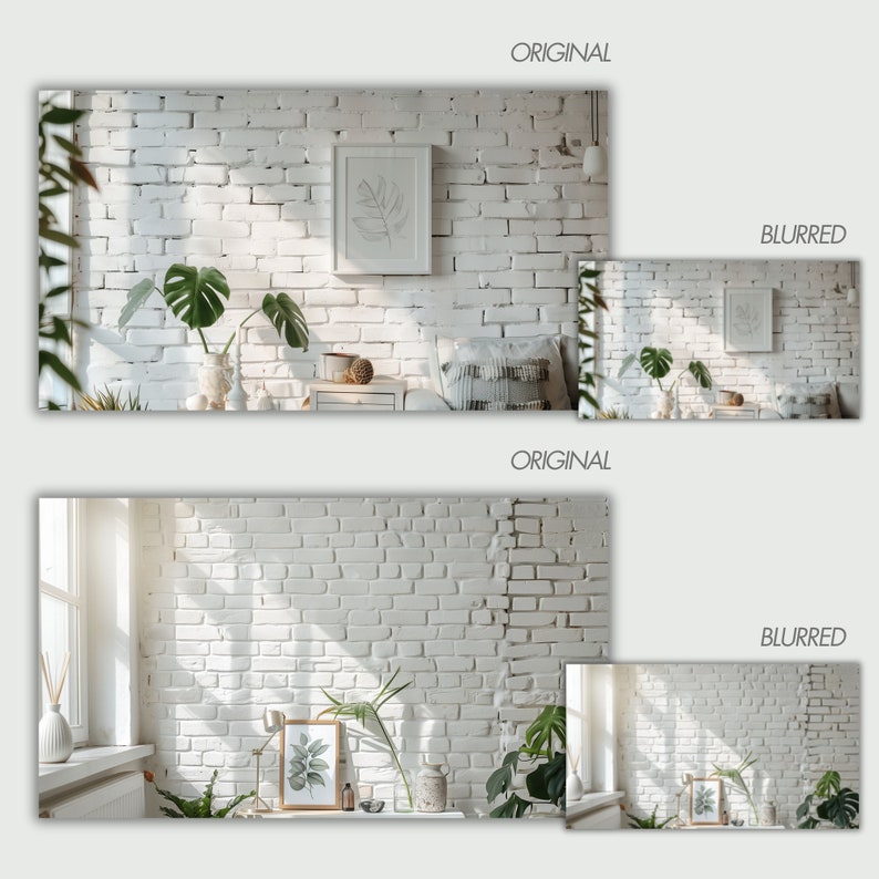 8 Zoom Background White Brick Wall Zoom Office Background Virtual Zoom ...