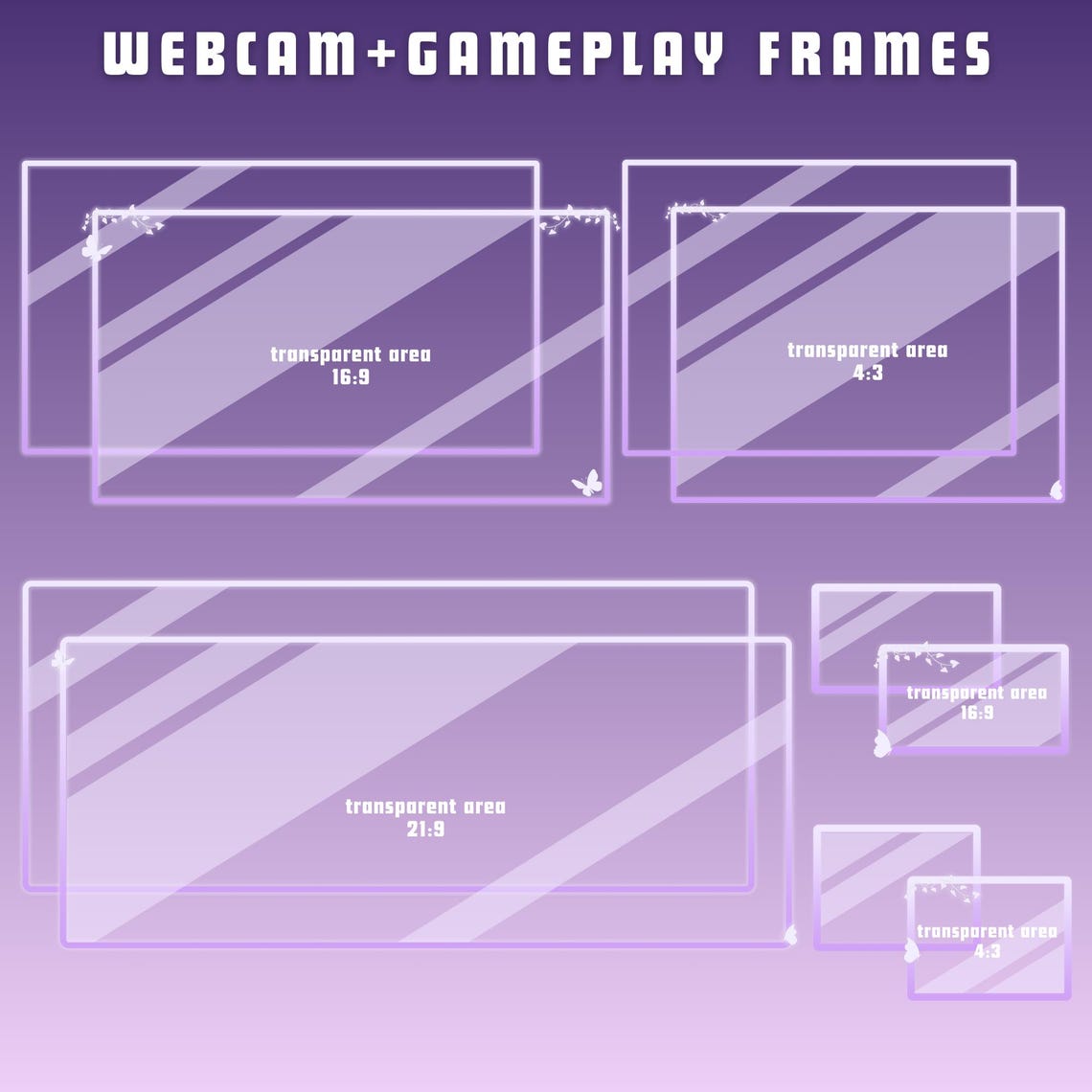 Purple Twitch Stream Package Animated Purple Twitch Overlay Twitch ...