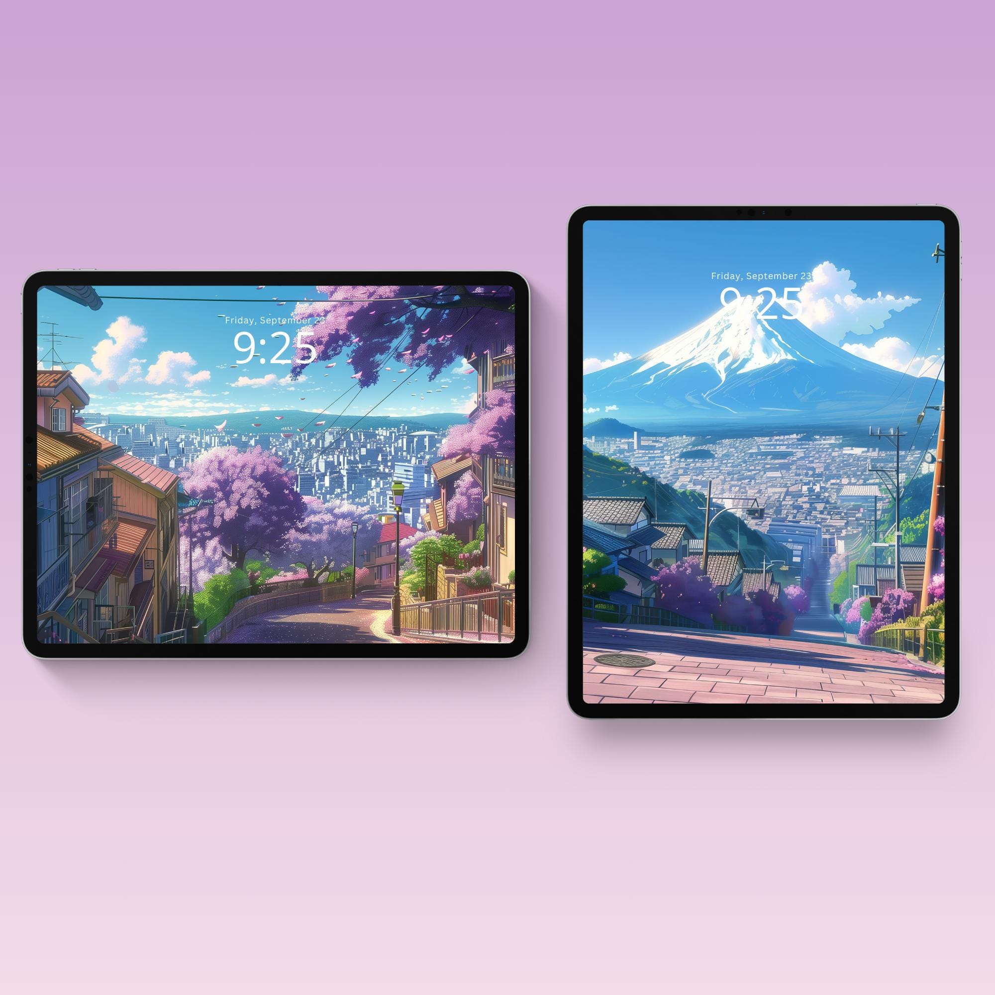 Ghibli Inspired Japanese Street iPad Wallpaper iPad Background Lofi ...