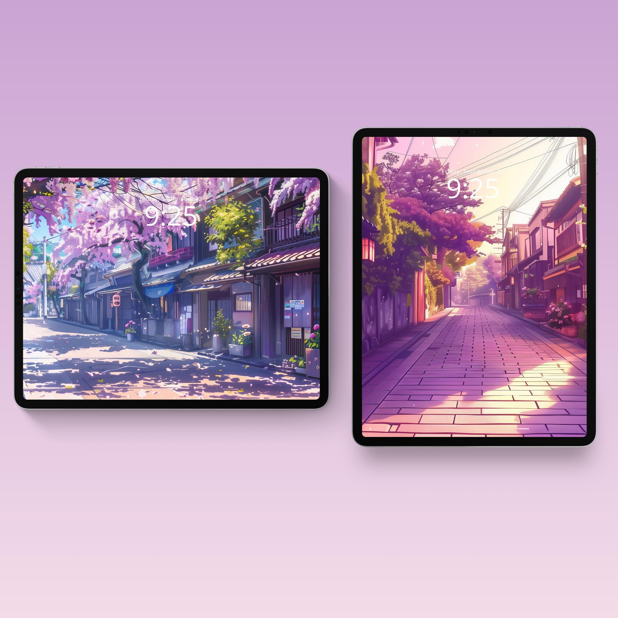 Ghibli Inspired Japanese Street iPad Wallpaper iPad Background Lofi ...