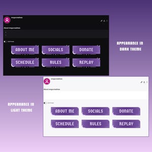 Twitch Panels Purple Night Twitch Stream Panels Cute Twitch Panels ...