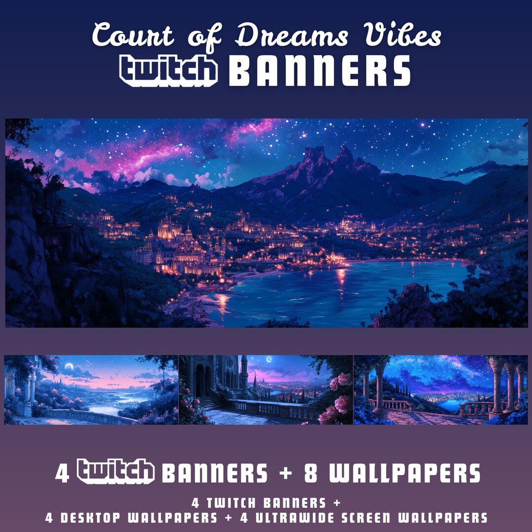Velaris Court of Dreams Twitch Banners Night Court Twitch Profile ...