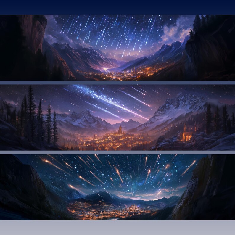 Starfall Velaris Inspired Super Ultrawide Wallpaper Acotar Wallpaper ...