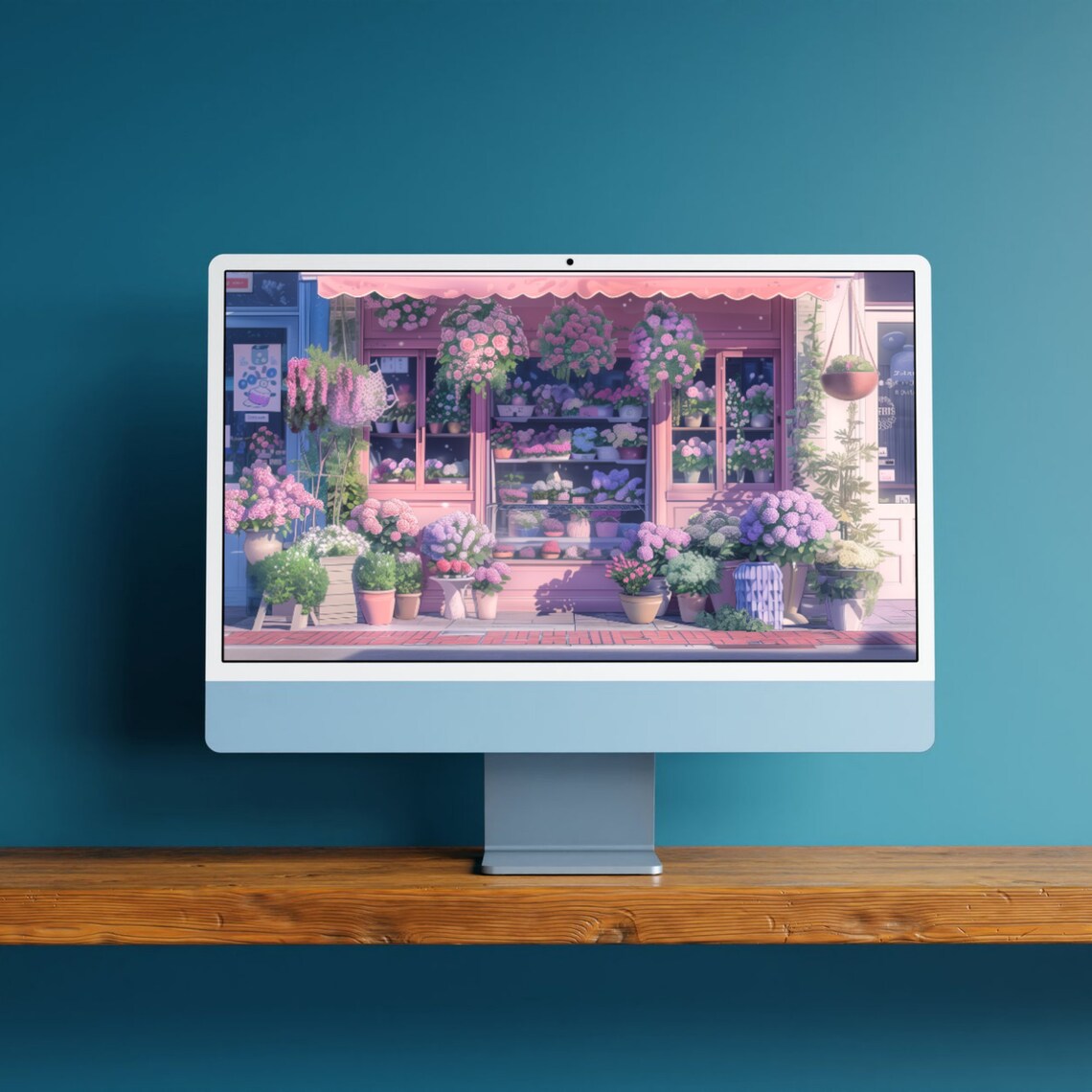Flower Shop Wallpaper Laptop Wallpaper MacBook Wallpaper Anime ...