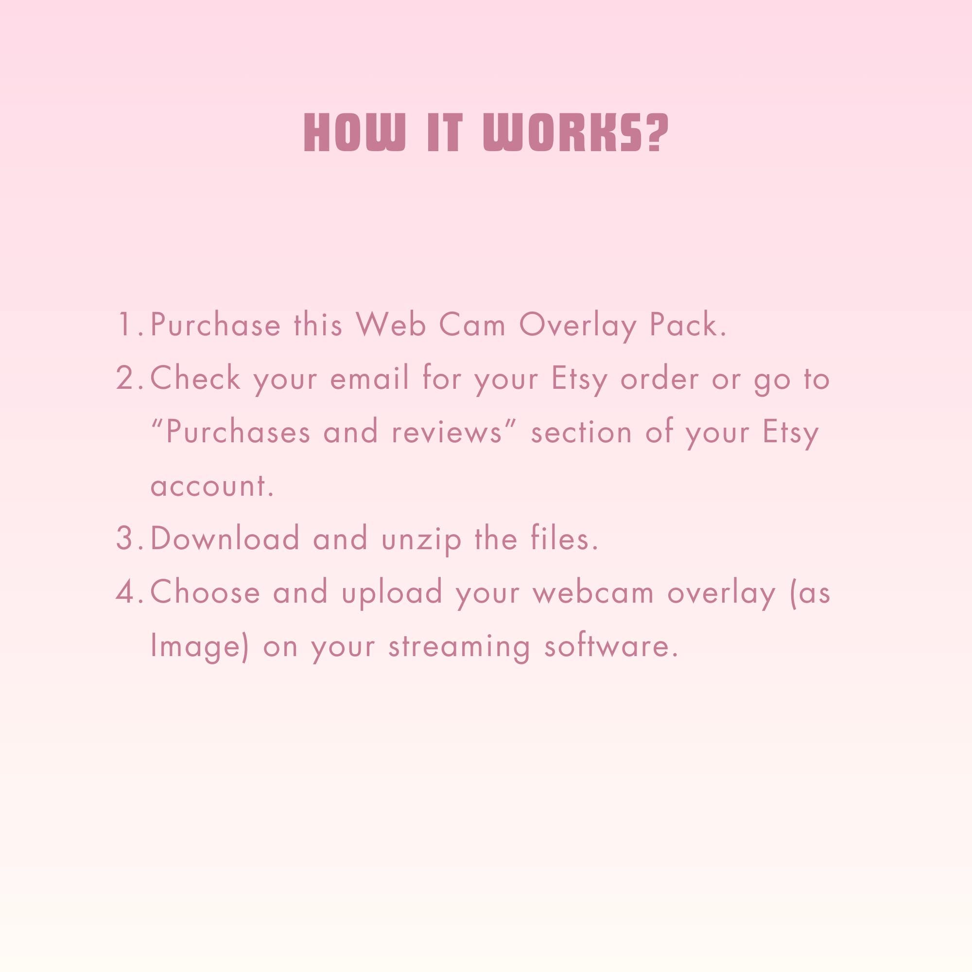 Simple Pink Vines Webcam Overlay Simple Webcam Border Twitch Webcam ...