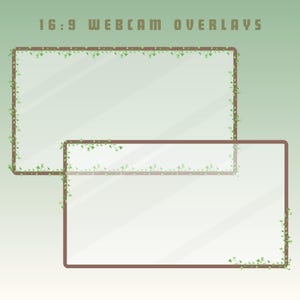 Simple Green Vines Webcam Overlay Simple Webcam Border Twitch Webcam ...