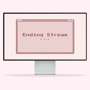 Animated Stream Screens Pink Retro Pixel Twitch Screens Pink Twitch ...