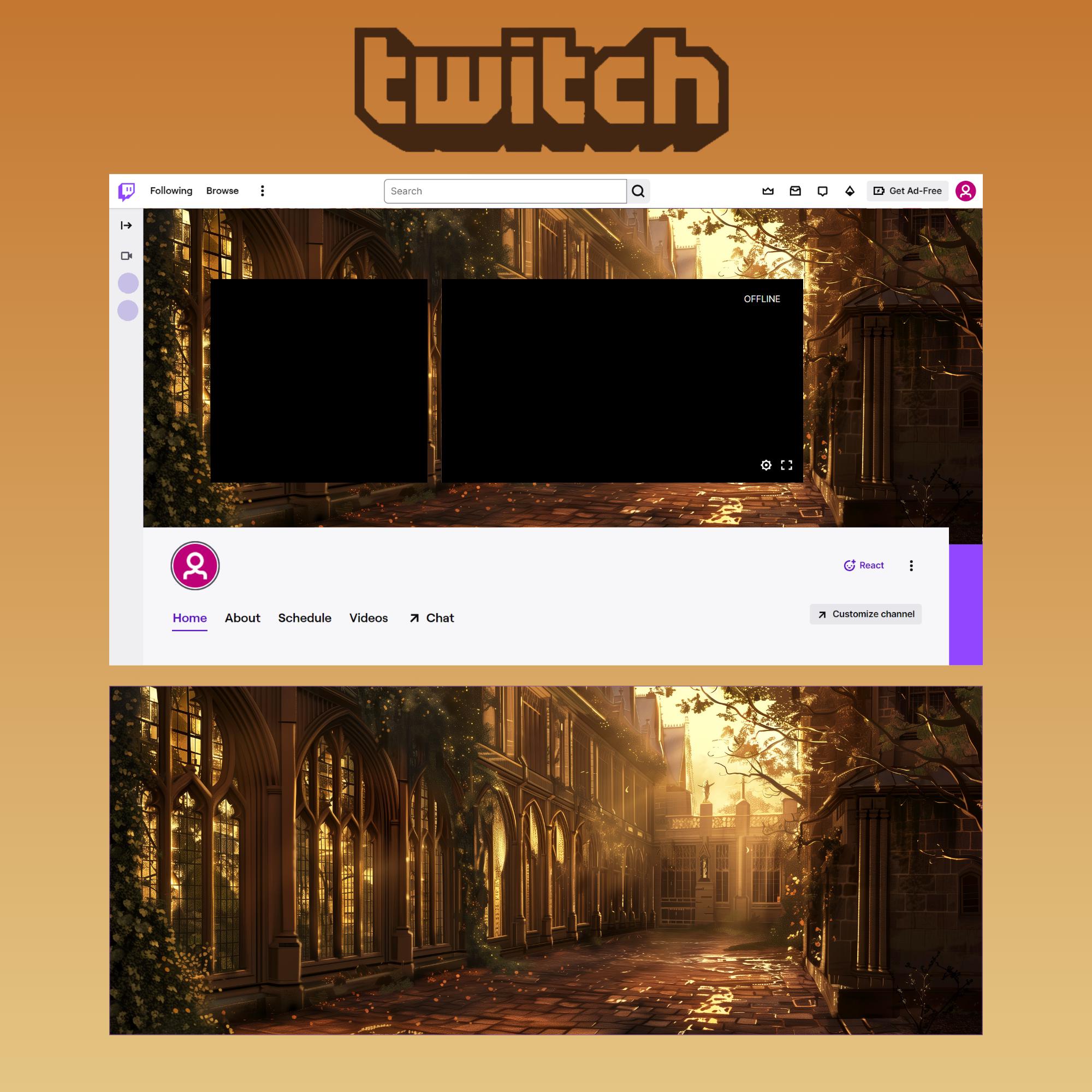 Dark Academia Twitch Banners Halloween Twitch Banner Anime Ultrawide ...