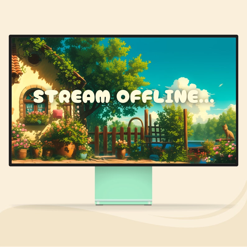 Animated Stream Screens Cottagecore Ghibli Twitch Screens Vtuber Obs ...