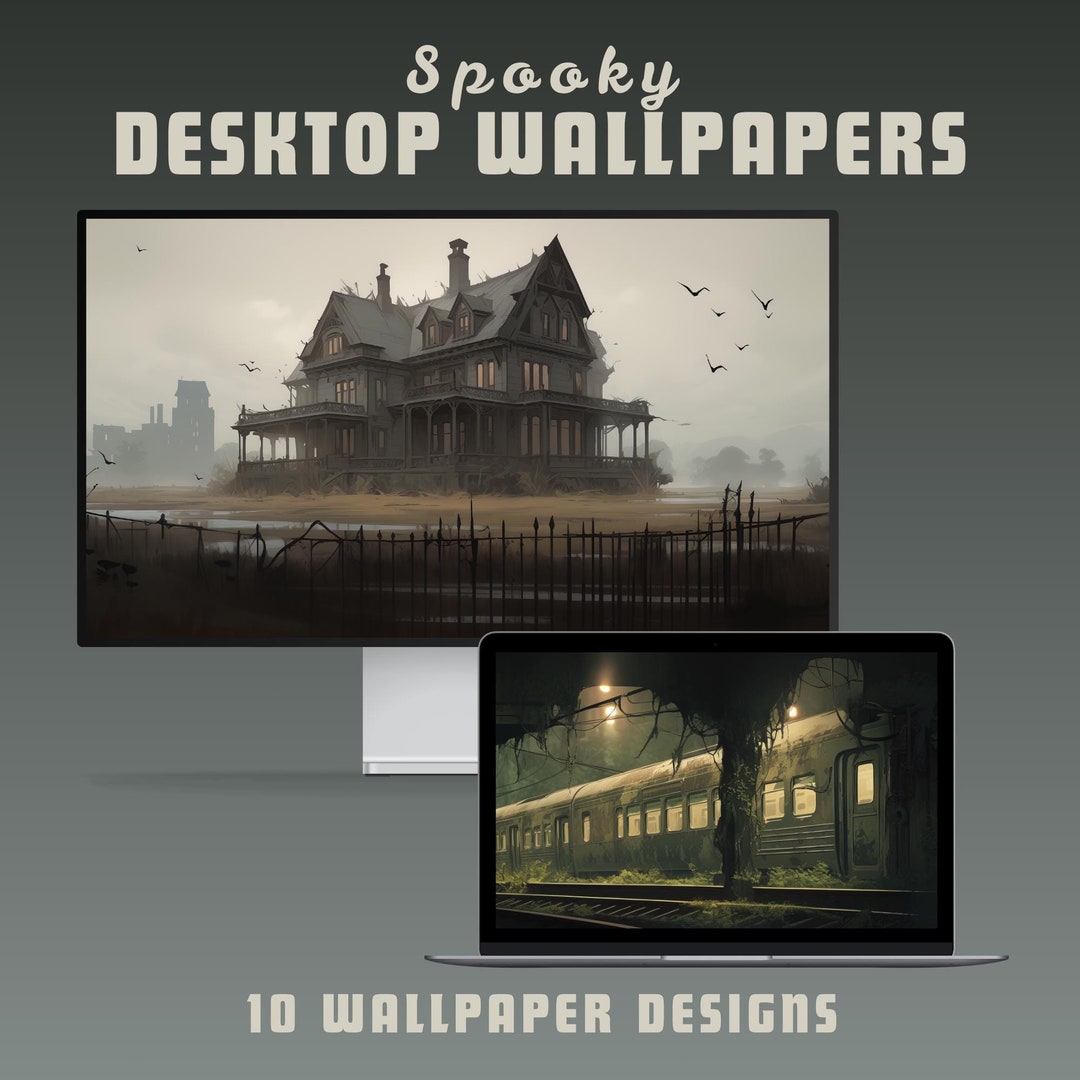 Spooky Desktop Wallpaper Halloween Wallpaper Laptop Wallpaper MacBook ...