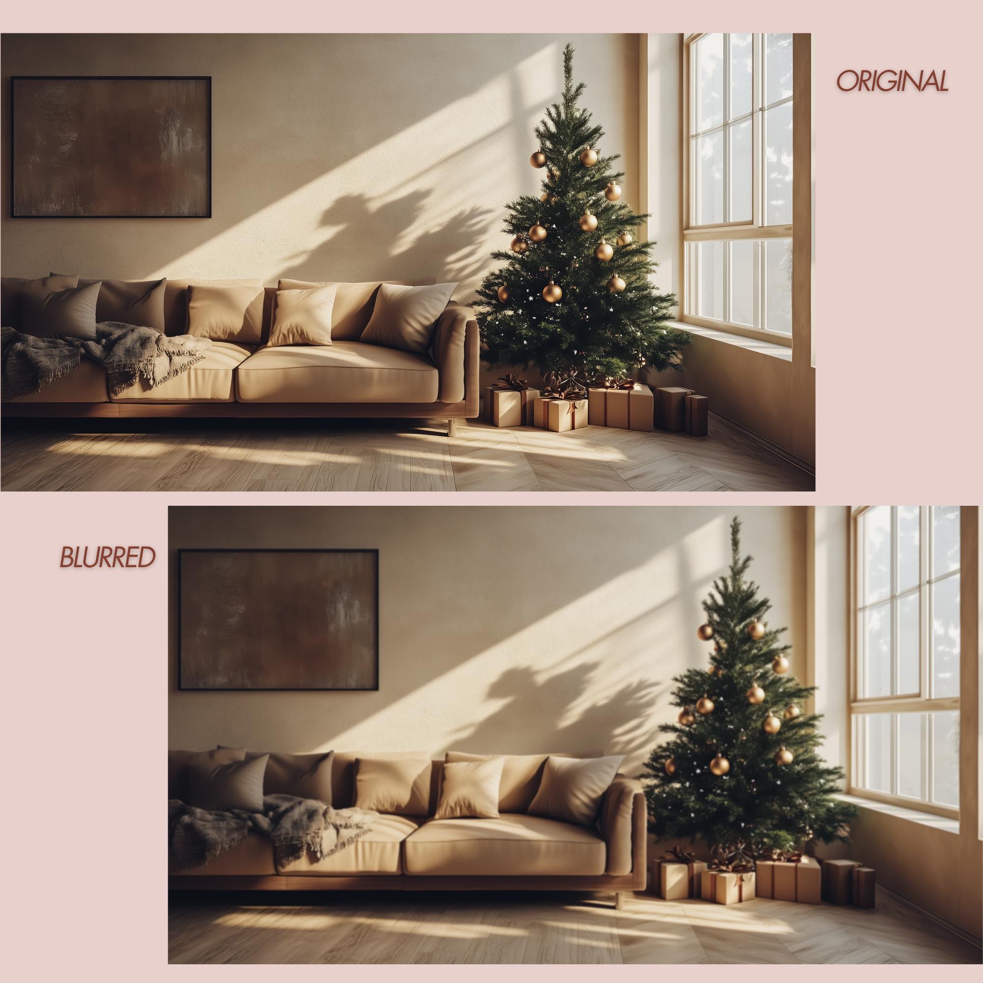 Holiday Home Zoom Background Christmas Virtual Zoom Background Zoom ...