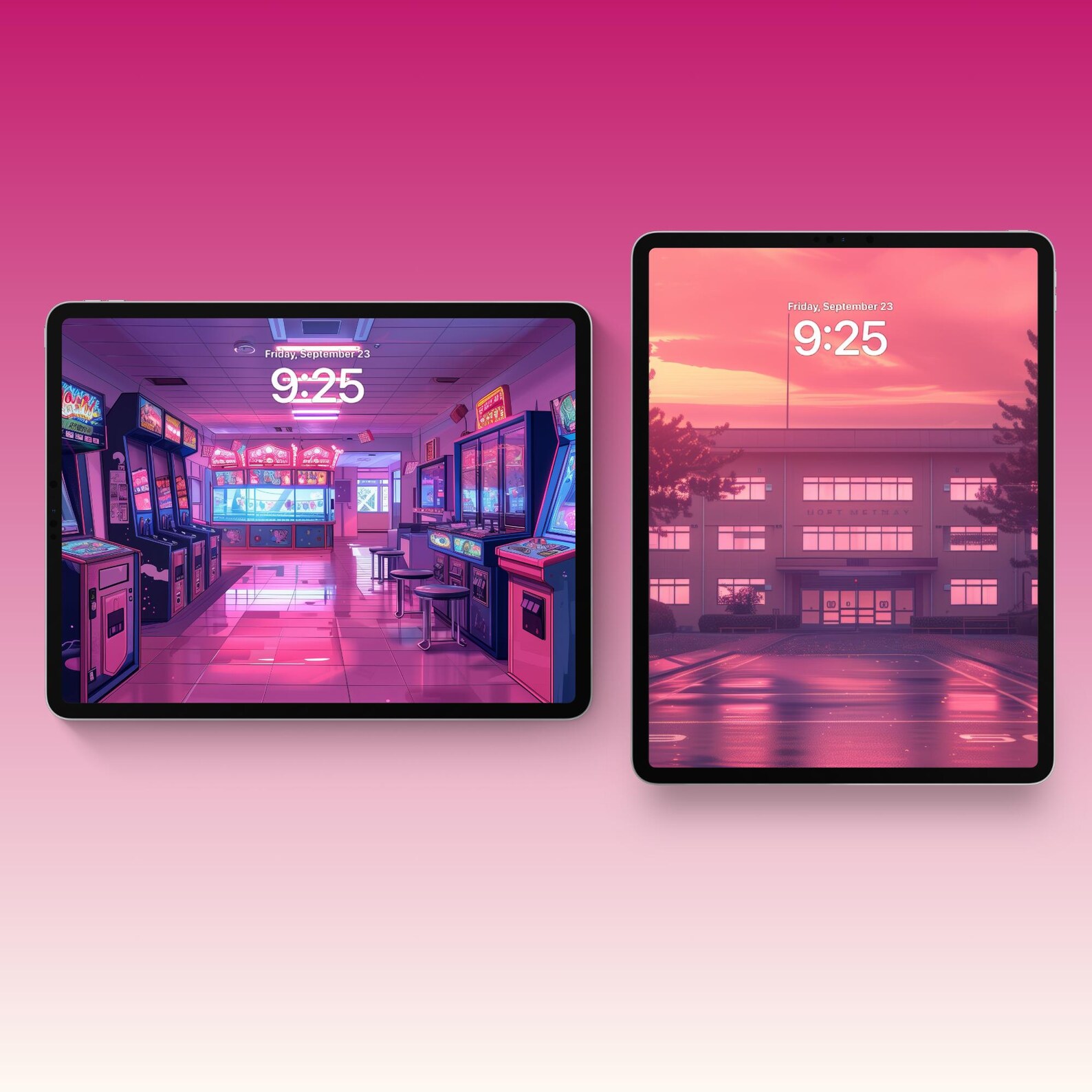 Pink Lofi iPad Wallpaper iPad Background Lofi Tablet Wallpaper Pink ...