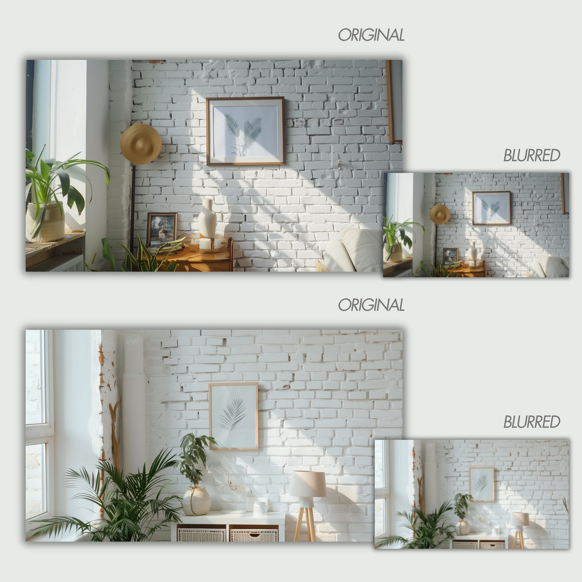 8 Zoom Background White Brick Wall Zoom Office Background Virtual Zoom ...