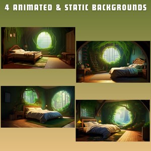 Mystical Forest Animated Twitch Stream Package Cozy Animated Twitch ...